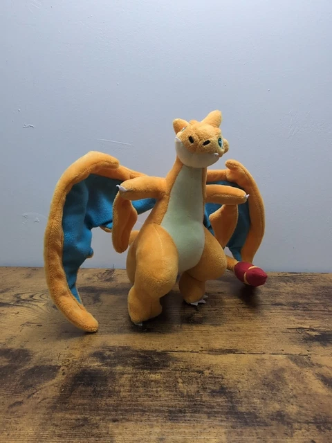 POKEMON MEGA CHARIZARD Plush Soft Toy Collectible Fire Orange No Tags £ ...