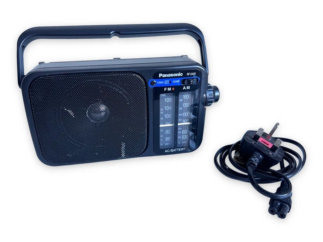 PANASONIC RF-2400 AM/FM radio digitale - nero con cavo - completamente ...