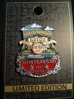 HRC HARD ROCK Cafe Podgorica-Kotor, GO Grand Opening Icon Staff Pin ...