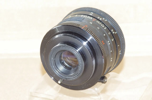RARE OBJECTIF M42 50mm f2,8 ISCOTAR avec bouchons et housse, PIQUÉ et ...