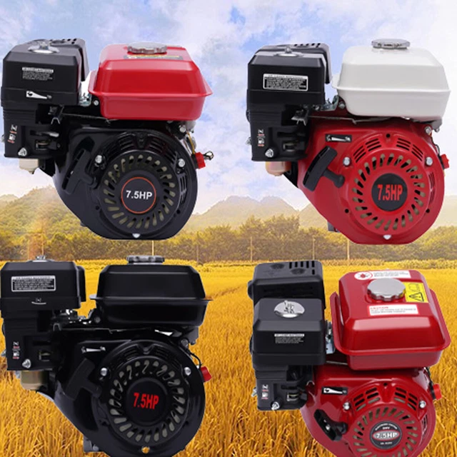 7 PS 4-TAKT Gas Motor Horizontale Benzinmotor Einzelzylinder ...