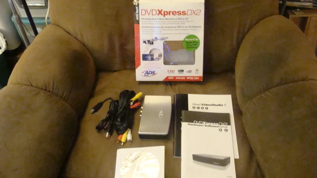 ADS TECH DVD Xpress DX2 USBAV-709-EF Video Transfer Converter DVD CD ...