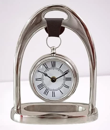 ANTIQUE BRASS TABLE Clock Collectible Handmade Desktop clock Home Decor ...