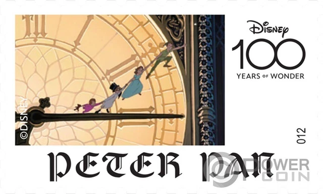 PETER PAN DISNEY 100 Years of Wonder 1 Oz Silver Coin 2$ Niue 2023 £162 ...