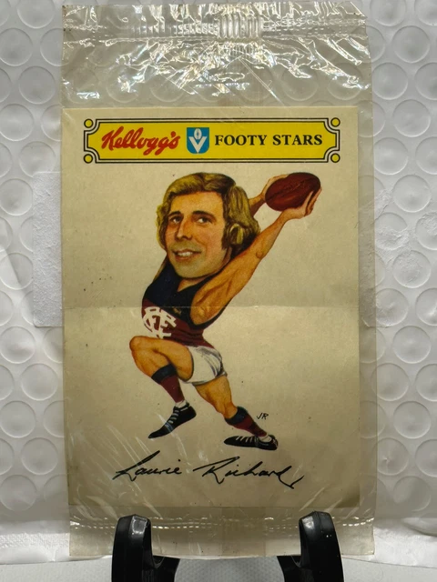 1974 KELLOGGS FOOTY Stars Sticker Fitzroy Laurie Richard’s Mint ...