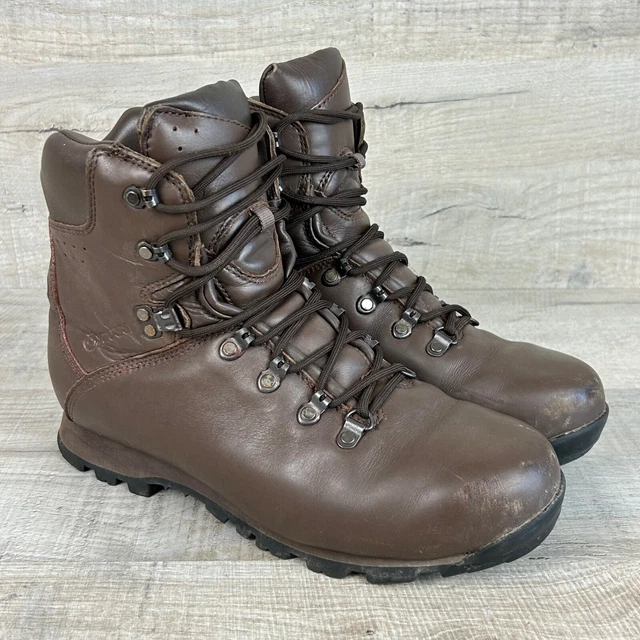 ITURRI BRITISH ARMY Brown Leather Military Combat Patrol Boots Mens ...