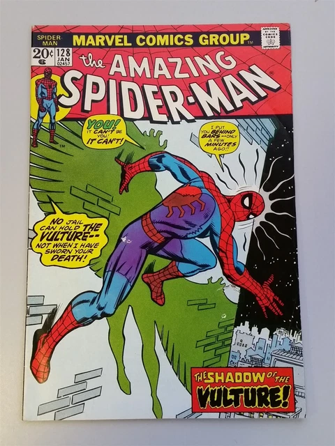 INCROYABLE SPIDER-MAN #128 Romita Vautour Janvier 1974 Marvel Comics ...