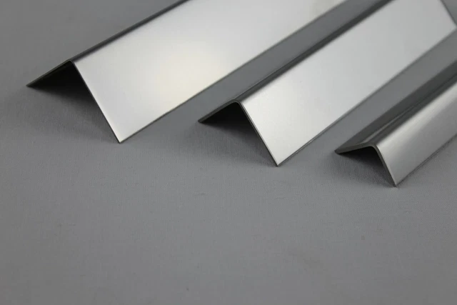 EDELSTAHL WINKEL L-PROFIL Blank 1250mm Kantenschutz Winkelblech V2A L ...