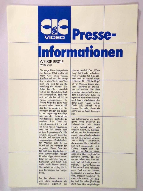 WEISSE BESTIE - Kristy McNichol - Christa Lang - Samuel Fuller ...