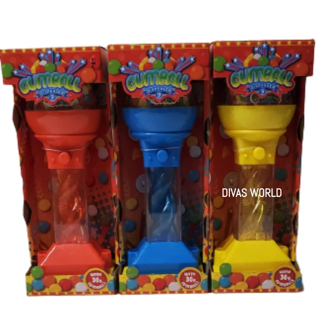 Gumball Machine Dispenser With Gumball Fruit Flavour Bubblegum 30g Xmas