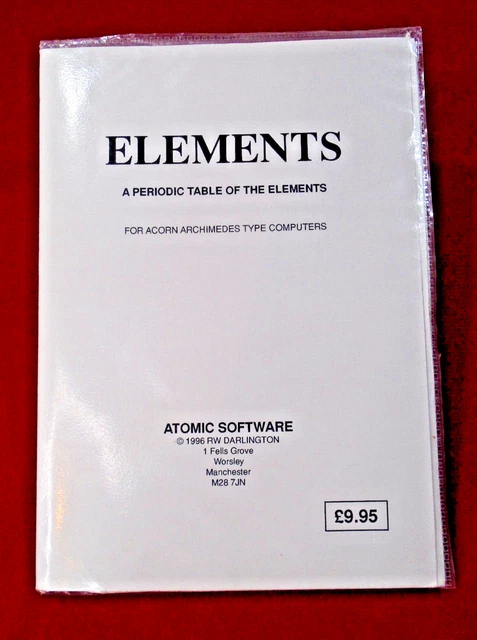 ELEMENTI DISCO & Manuale per Ghianda Archimedes Atomic Software 1996 EUR 30,43 - PicClick IT