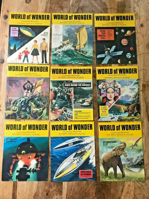 WORLD OF WONDER Magazine 20 issues 1970s, Vintage Job Lot no 61 - 80 £ ...