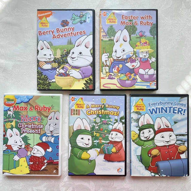 MAX & RUBY DVD Lot Nick Jr Berry Bunny Adventures, Easter, Christmas ...