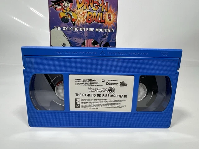 DRAGON BALL 4: Ox-King on Fire Mountain (VHS, 1998, Dubbed) Rare Blue ...