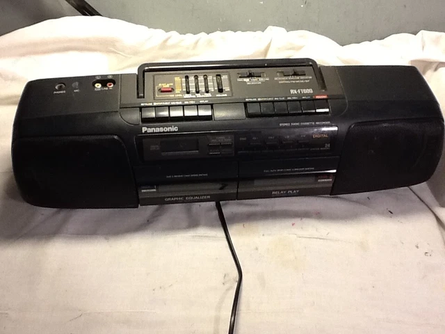 PANASONIC RX-FT600 RETRO 1980s 90s Stereo Radio Cassette BoomBox ...