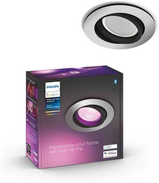 PHILIPS HUE WHITE & Color Ambiance Centura Round downlights 1 Pack ...