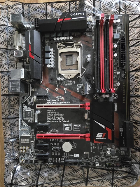 GIGABYTE GA-Z170-GAMING K3 Intel DDR4 LGA1151 ATX Motherboard £28.99 ...