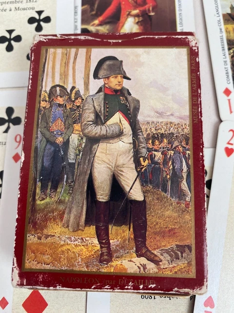 1980 PLAYING CARDS Napoleon 1st Historic Painting French Nat'l Museum ...