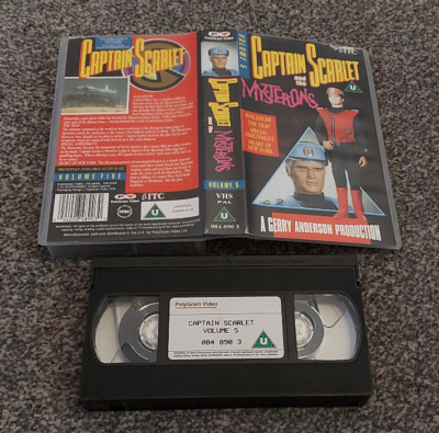 CAPTAIN SCARLET AND The Mysterons Volume 5 Pal Vhs Video Kids Children ...