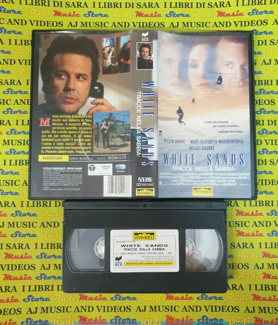 1993 VHS WHITE SANDS TRACKS IN THE SAND Movie Vivivid Dafoe Rourke(F13 ...