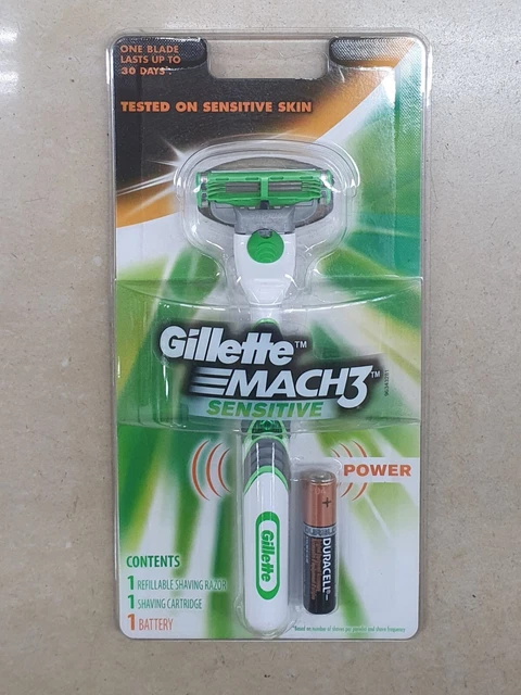 GILLETTE MACH3 SENSITIVE Power handle new $103.77 - PicClick