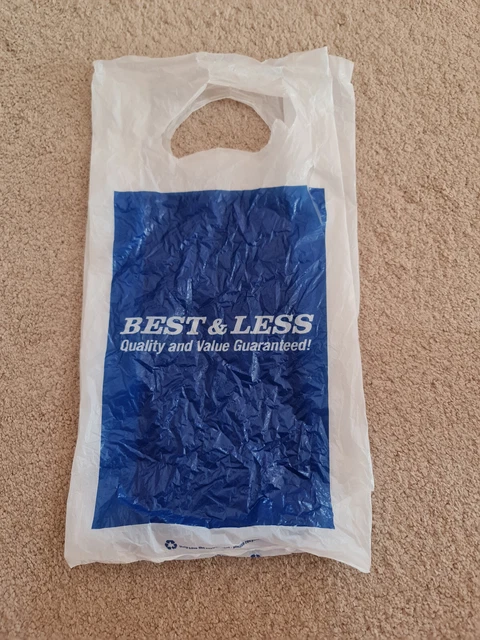 PLASTIC BAG SHOPPING bag Best & Less Vintage $3.00 - PicClick AU
