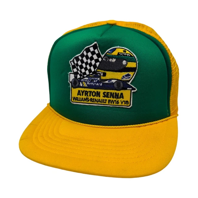 AYRTON SENNA WILLIAMS Renault F1 Formula One Vintage Snapback Cap ...