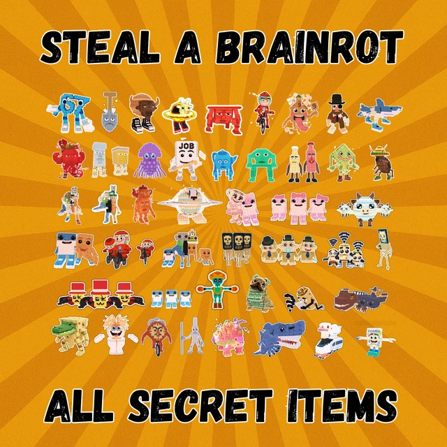 STEAL A BRAINROT | All Secret Items | SAB Rare Secrets | Random ...
