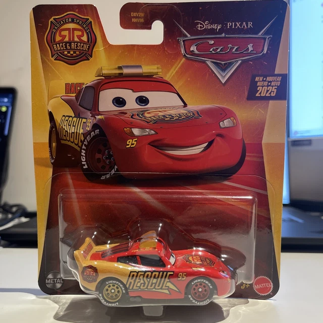 DISNEY PIXAR CARS Lightning McQueen Race & Rescue Radiator Springs Rare 2025 V24 $34.95 ...