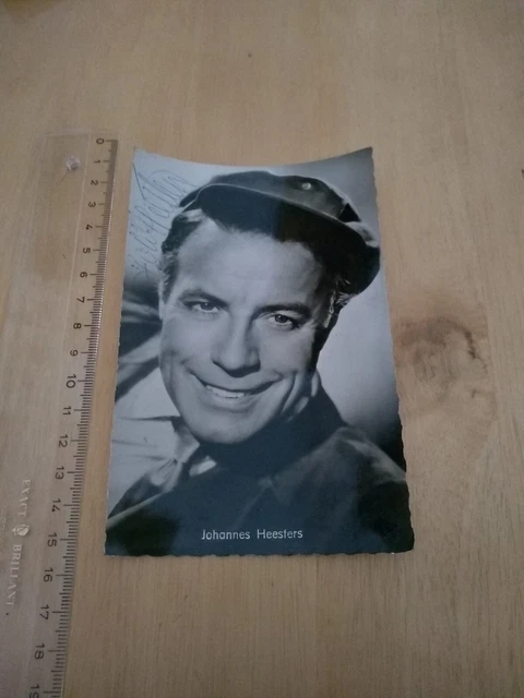 JOHANNES HEESTERS AUTOGRAMMKARTE Foto mit Original Schrift EUR 39,99 ...