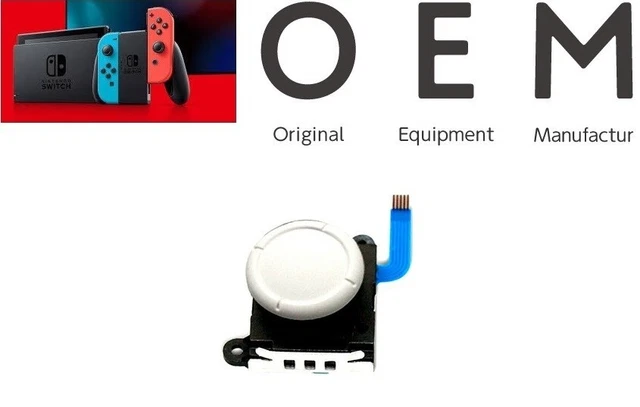 ANALOG JOY CON Nintendo Switch Controller 3D Stick WHITE Replacement ...