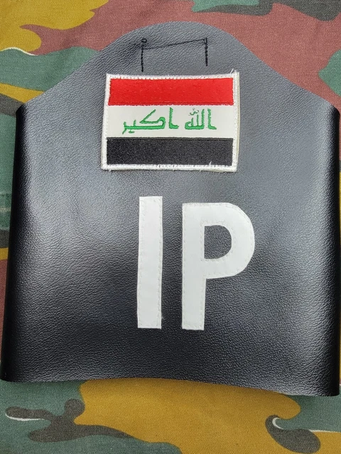 IRAQI POLICE BLACK Brassard shoulder insignia IP flag patch $65.00 ...