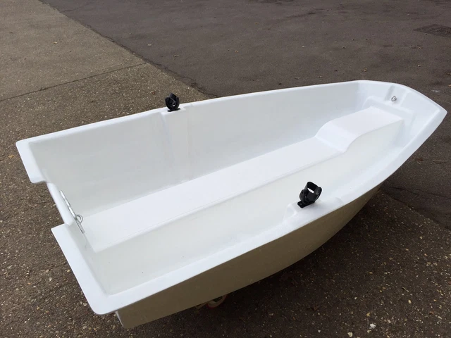 FIBREGLASS PRAM ROLLER Dinghy Rowing Boat 2 m 6' 8" Row Tender Inc ...