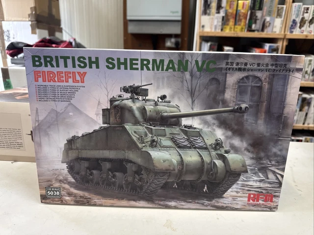 RYEFIELD MODEL BRITISH Sherman VC Firefly 1/35 scale model kit £40.00 ...