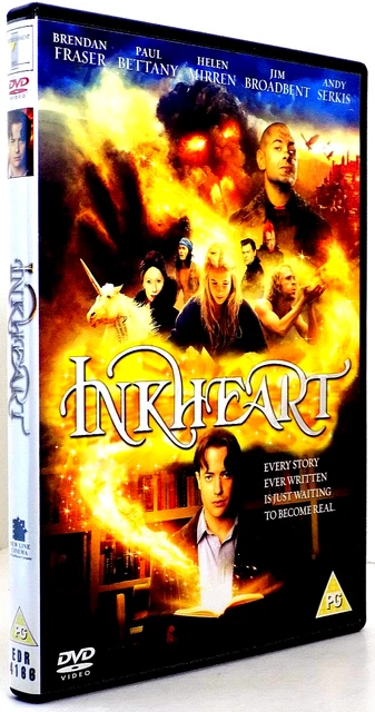 INKHEART DVD (2008) R2 Brendan Fraser, Helen Mirren, Andy Serkis, Eliza ...