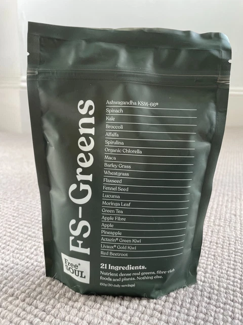 FREE SOUL FS-GREENS, 21 Nutrient-Rich Ingredients - 30 Servings £24.99 ...