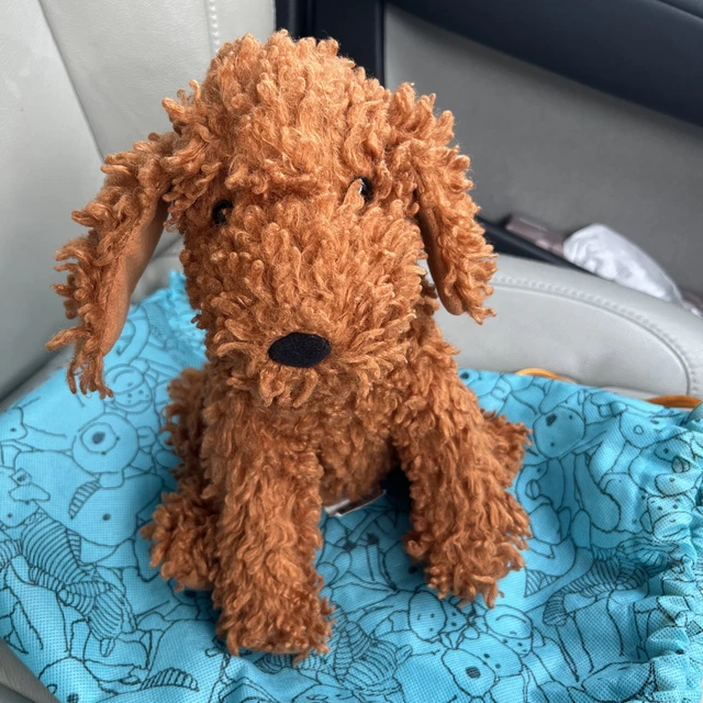JELLYCAT COOPER DOODLE Dog COO3LAB, Retired, Brown/Orange Labradoodle ...