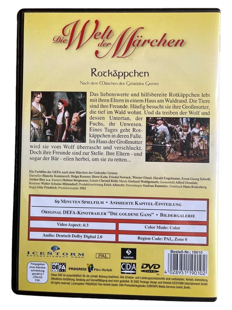 ROTKÄPPCHEN DVD DEFA Märchenfilm Gebrüder Grimm Die Welt der Märchen ...