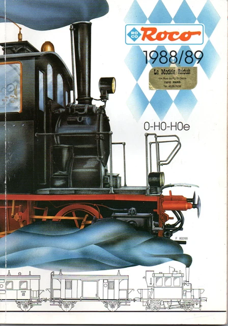 ROCO - CATALOGUE 1988-1989 - (187 pages) EUR 6,00 - PicClick FR