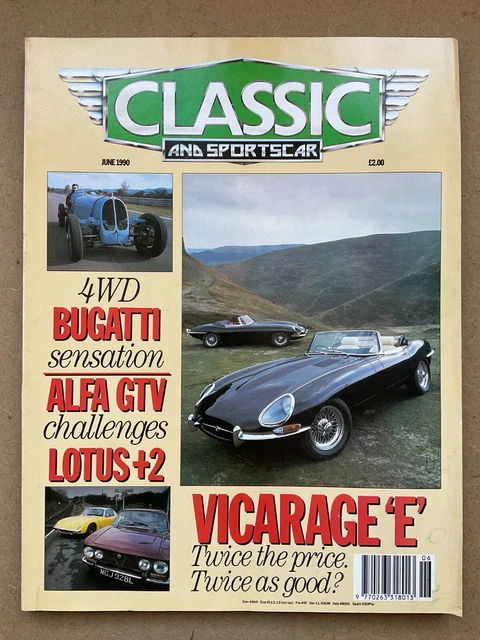 CLASSIC & SPORTS Car Magazine - June 1990 - Alfa GTV v Elan, Riley v ...