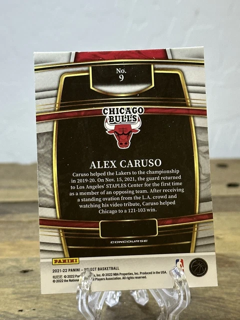 ALEX CARUSO 2021-22 Panini Select Basketball Concourse #9 Chicago Bulls ...