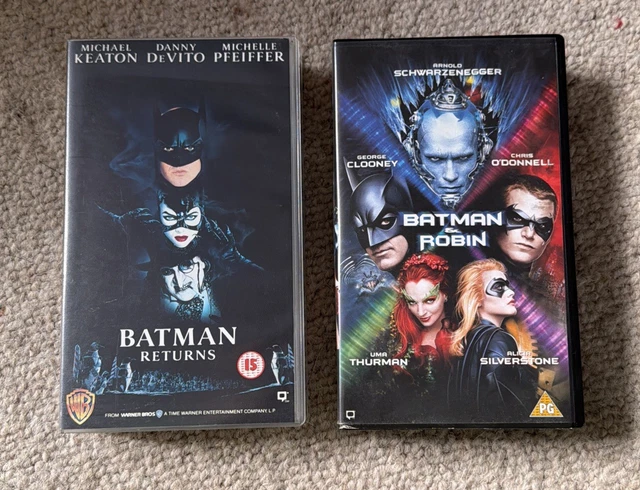 BATMAN VHS VIDEO Collection, Batman And Robin & Batman Returns £10.79 ...