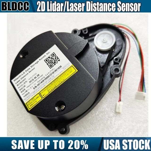 2d Lidar Laser Distance Sensor 360° Distance Detection Laser Radar Scanner Robot Eur 44 06