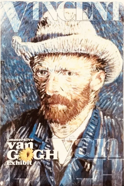 RARE IMMERSIVE VINCENT Van Gogh Exhibit Posters 24" X 36" Self Portrait ...