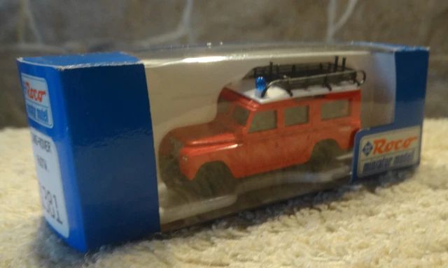 ROCO (SCALA H0) 1381 Land Rover carro armato + IMBALLO ORIGINALE ...