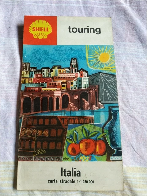 CARTINA ITALIA SHELL Touring del 1965 EUR 5,00 - PicClick IT