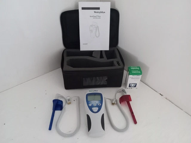 WELCH ALLYN DIGITAL Thermometer Suretemp Plus 692 Oral Rectal Probes ...