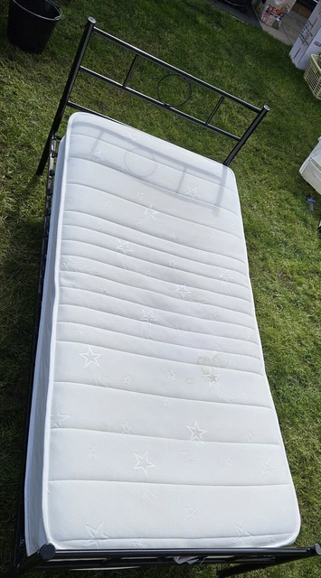 SINGLE BED FRAME with matress used £25.00 - PicClick UK