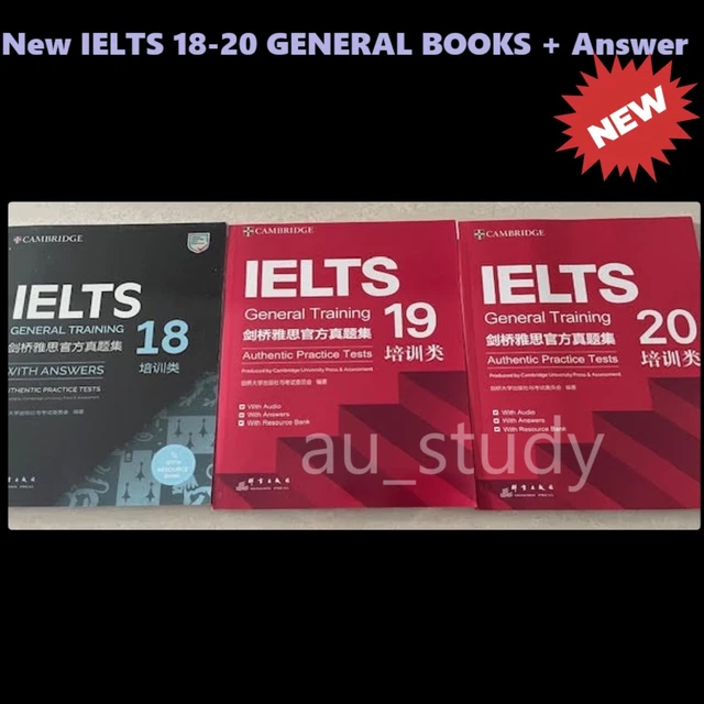2025 LATEST BRAND NEW Cambridge IELTS 18 19 20 General TextBook Book+ ...