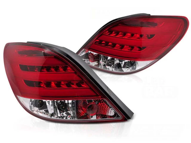 FEUX ARRIÈRE LED rouge-blanc pour Peugeot 207 pré-lifting 2006-2009 ...